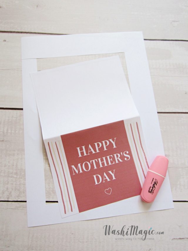 Last-Minute Printable Greeting Card for Mother’s Day