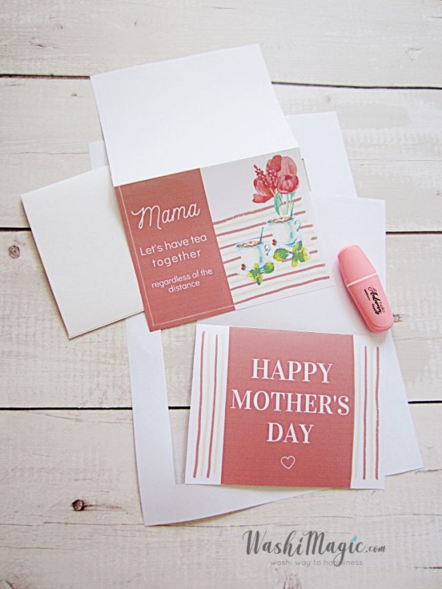 Last-Minute Printable Greeting Card for Mother’s Day